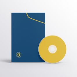 Mappe für DIN A4 3-teilig mit Lasche, 4/4 farbig (Außenseite bedruckt ...